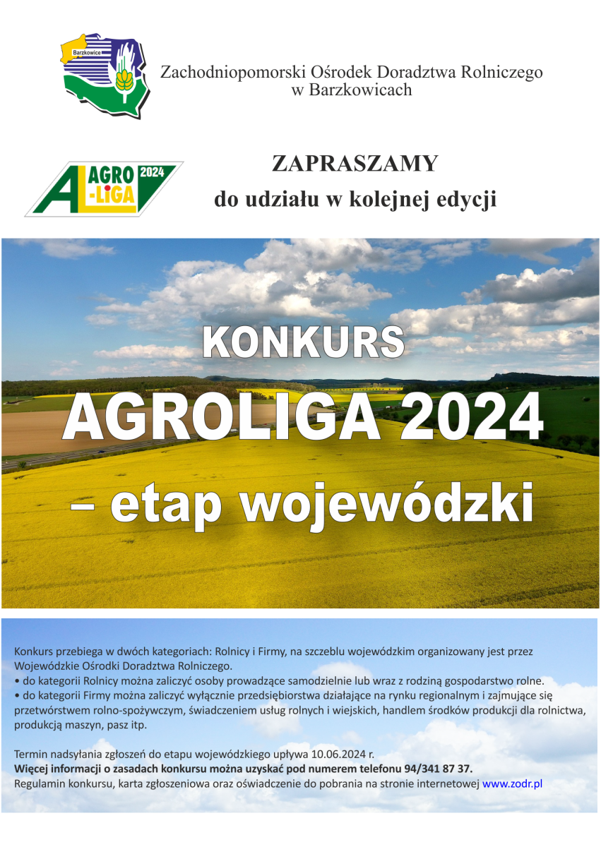 Konkurs AGROLIGA 2024 - rusza kolejna edycja | Tuczno